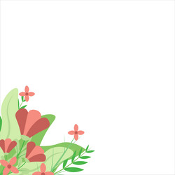Spring flower corner Royalty Free Vector Image