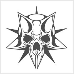 Cyber sigilism design neo tribal gothic style Vector Image