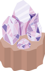 Amethyst icons pack Royalty Free Vector Image - VectorStock