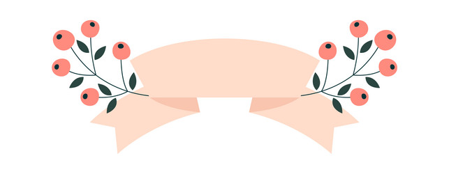 Floral banner strip Royalty Free Vector Image - VectorStock