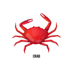 Red crab icon Royalty Free Vector Image - VectorStock