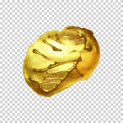 Hand drawing gold brush stroke Royalty Free Vector Image