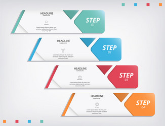 Infographic modern abstract simple Royalty Free Vector Image