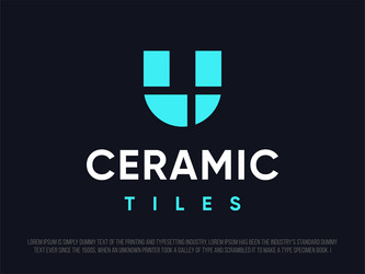 Logo for ceramic workshop concept design Vector Image
