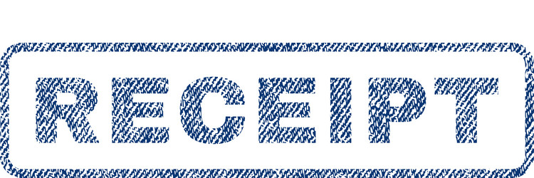 Receipt rubber stamp Royalty Free Vector Image