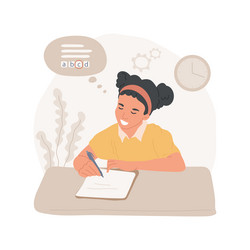 Passed the test isolated cartoon Royalty Free Vector Image