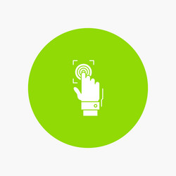 Finger fingerprint recognition scan scanning icon Vector Image