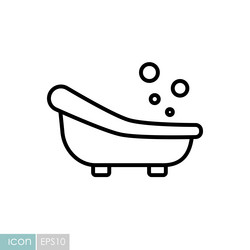Cute litte baby bath isolated icon graph symbol Vector Image
