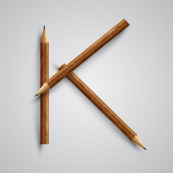 Pencil Letter Drawing Royalty Free Vector Image