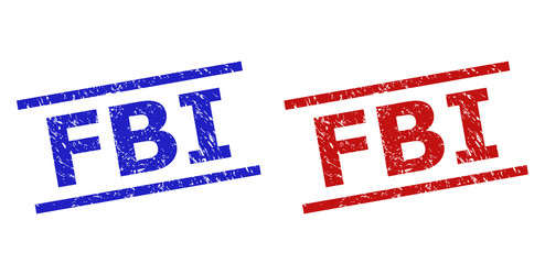 Fbi spy watermark with distress style and double Vector Image
