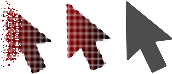 Black dot mouse cursor icon Royalty Free Vector Image