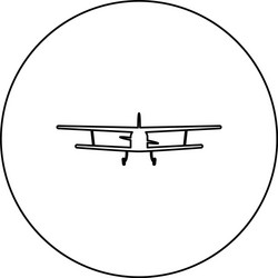 Small Plane Outline Vector Images (over 230)