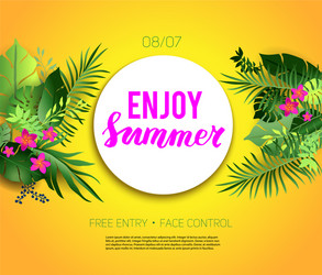 Vintage poster of tropical beach Royalty Free Vector Image