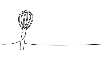 Vintage Whisk Drawing