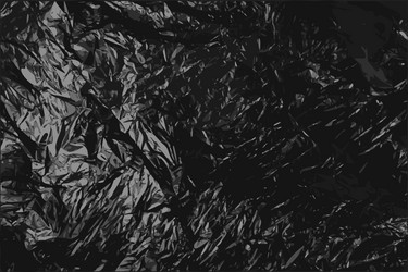 Crumpled garbage bag texture background wrinkled Vector Image