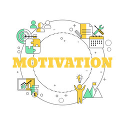 Motivation concept Royalty Free Vector Image - VectorStock