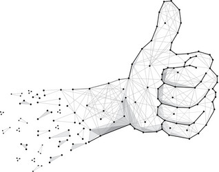 Human hand symbol best choice Royalty Free Vector Image