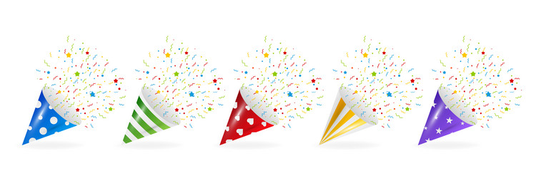 Streamers Popping Vector Images (over 110)