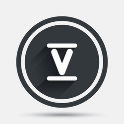 Roman numeral five icon number five sign Vector Image