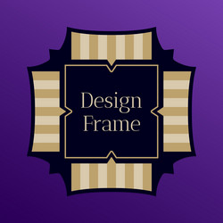 Art frame for text template of design frame Vector Image