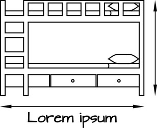 Bed Side View Vector Images (over 610)