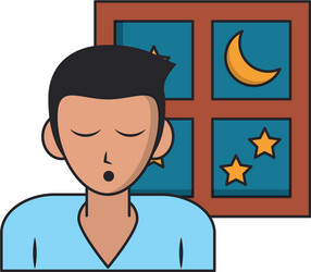 Sleep and rest cartoons Royalty Free Vector Image