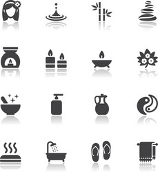 Spa icons set Royalty Free Vector Image - VectorStock