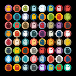 Flat design ghost Royalty Free Vector Image - VectorStock