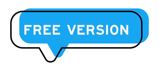 Speech banner and blue shade with word family Vector Image