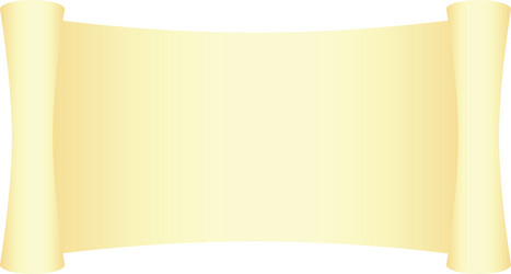 Yellow scroll with musical notation Royalty Free Vector