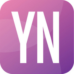 Yn letter logo design with simple style Royalty Free Vector