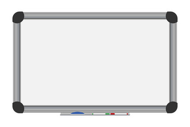 Whiteboard marker white school board realistic Vector Image
