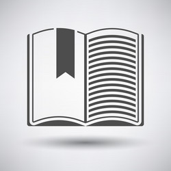 Open notebook icon flat style Royalty Free Vector Image