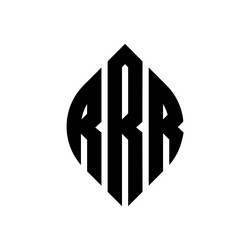 Rr logo r design white letter rrr Royalty Free Vector Image