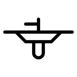 Small corner wash basin for toilets Royalty Free Vector