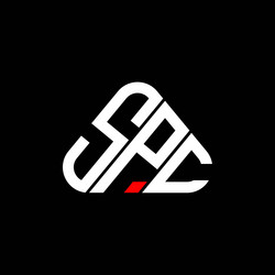 Spc letter logo creative design with graphic Vector Image
