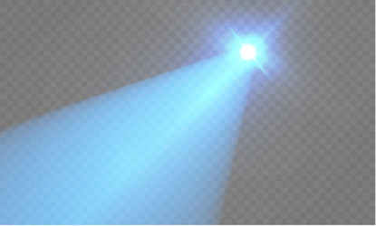 Abstract red laser beam transparent isolated Vector Image