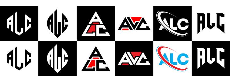 Alc logo letter design Royalty Free Vector Image