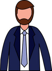 Business man portrait Royalty Free Vector Image