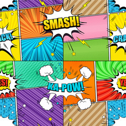 Colorful seamless pattern with squares Royalty Free Vector