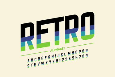 Retro Line Font Vector Images (over 28,000)