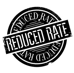 Reduced rate rubber stamp Royalty Free Vector Image