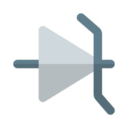 Voltage regulator diode with reverse breakdown Vector Image
