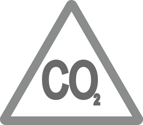 Carbon dioxide molecular formula Royalty Free Vector Image