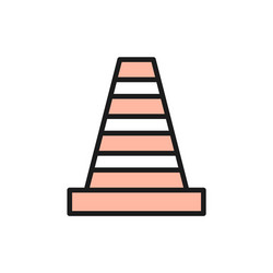 Road signs destination traffic sign flat color Vector Image