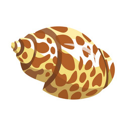 Mussel mollusk cartoon Royalty Free Vector Image