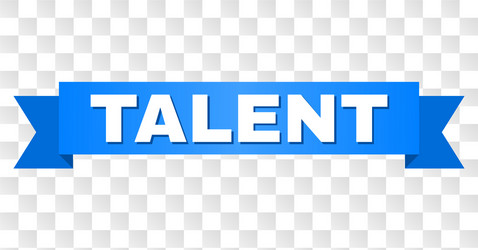 Blue stripe with talent show text Royalty Free Vector Image