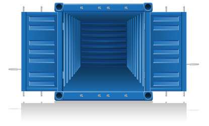 Freight shipping open cargo containers Royalty Free Vector