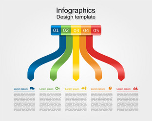 Timeline infographics template workflow process Vector Image