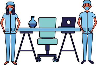 Medical people staff Royalty Free Vector Image